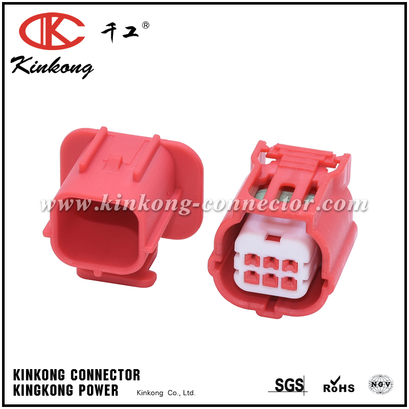 6 pole female electric wiring connector